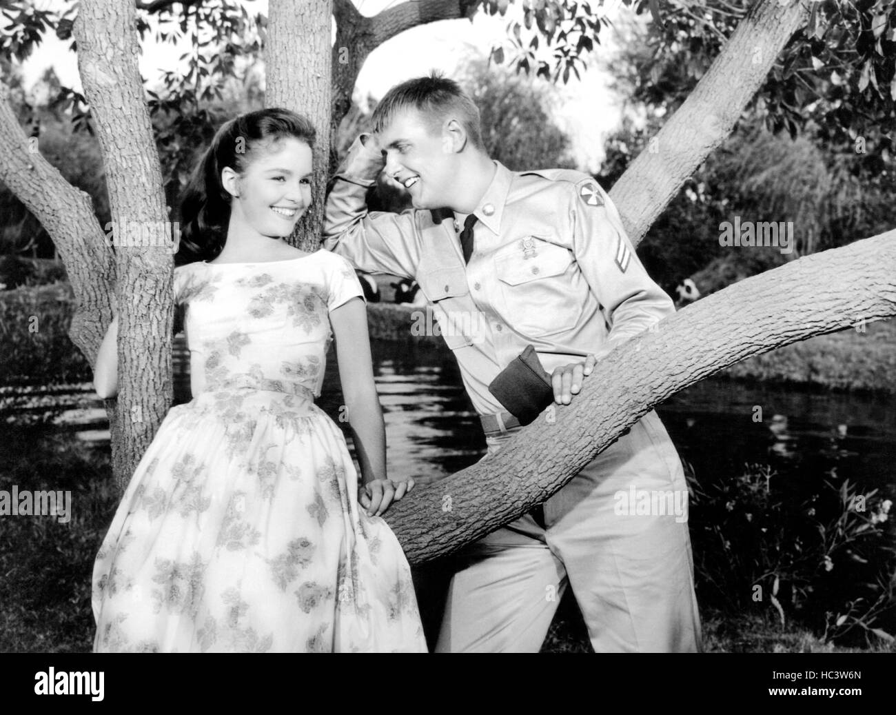 RALLY 'ROUND THE FLAG, BOYS!, from left, Tuesday Weld, Tom Gilson, 1958 ...