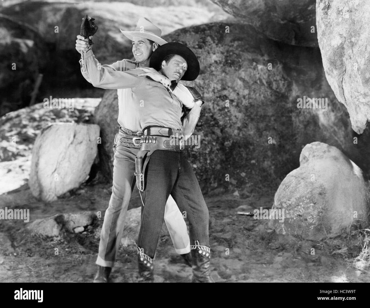 THE RANGERS TAKE OVER, from left: James Newill, I Stanford Jolley, 1942 ...