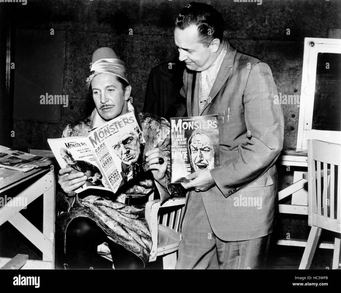 THE RAVEN, from left: Vincent Price, and Famous Monsters of Filmland ...