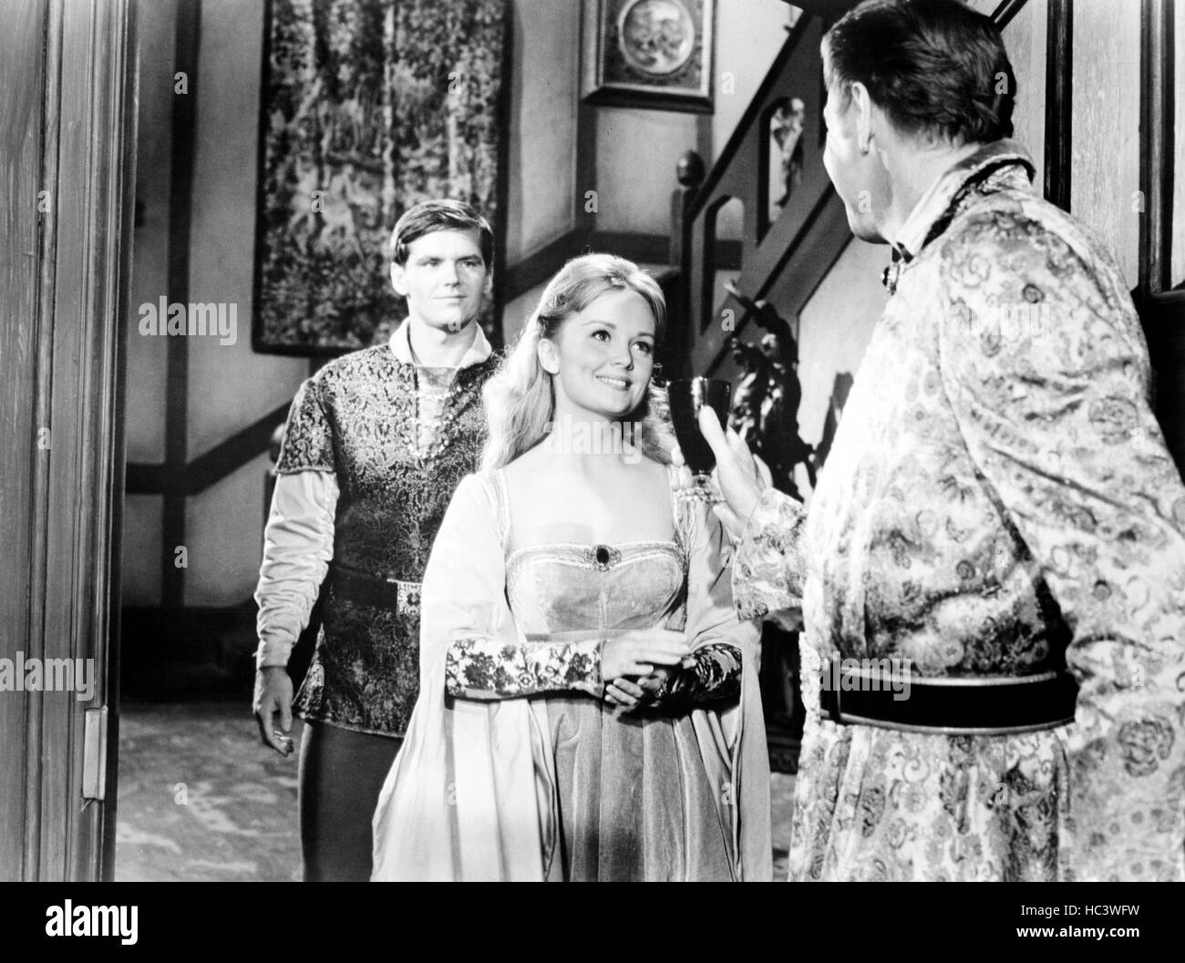 THE RAVEN, from left, Jack Nicholson, Olive Sturgess, Vincent Price ...