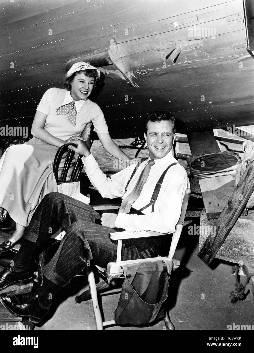 THE REFORMER AND THE REDHEAD, June Allyson, Dick Powell, on-set, 1950 ...