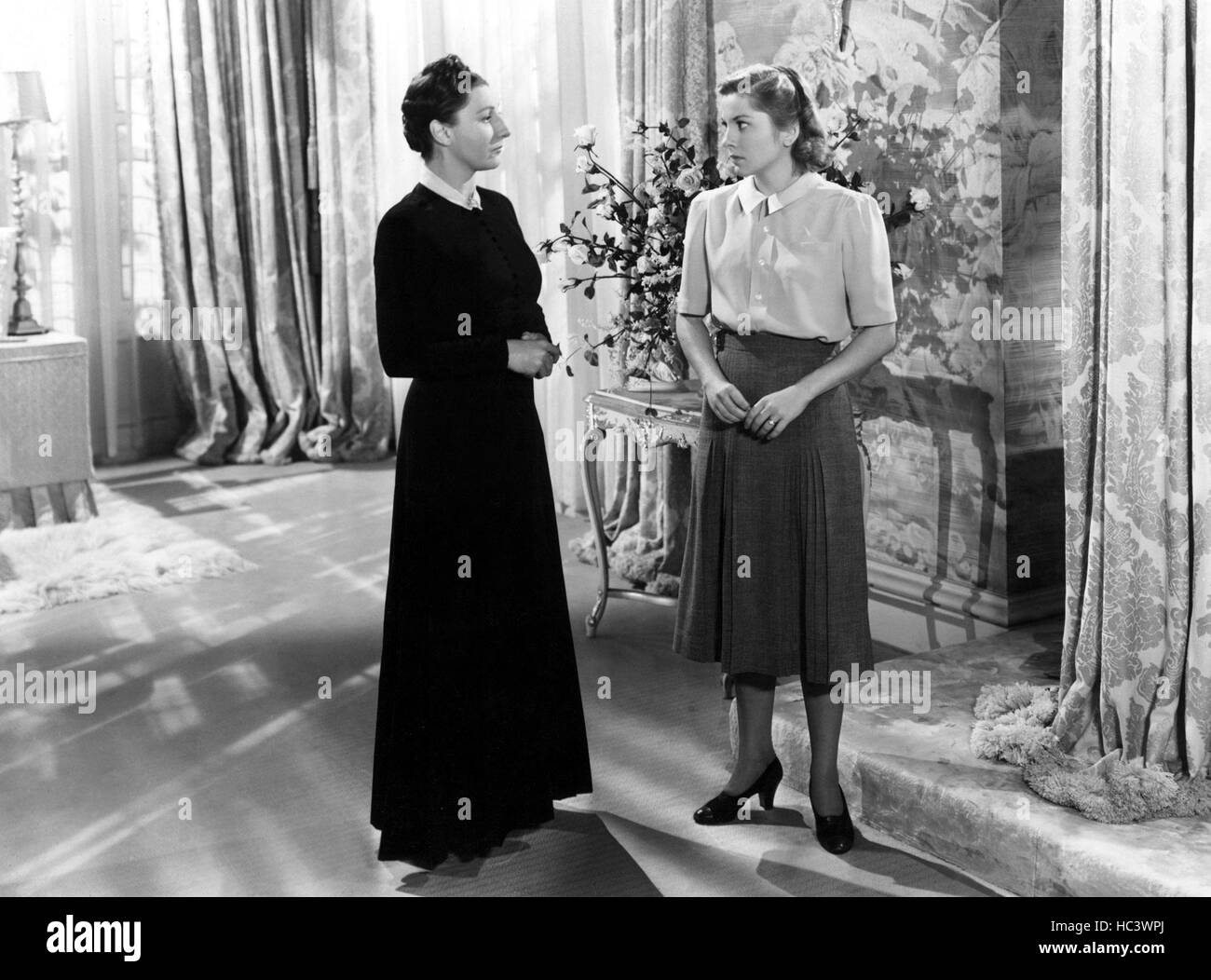 REBECCA, Judith Anderson, Joan Fontaine, 1940 Stock Photo - Alamy