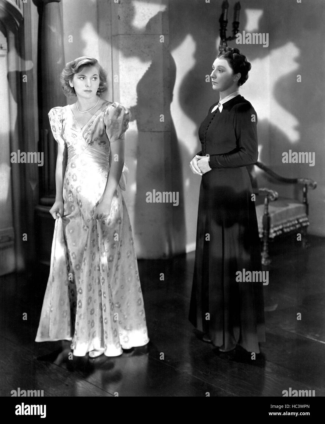 REBECCA, Joan Fontaine, Judith Anderson, 1940 Stock Photo - Alamy