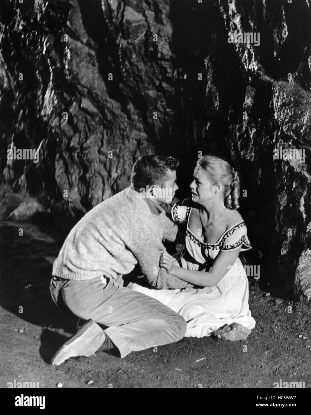 THE RETURN OF DRACULA, Ray Stricklyn, Norma Eberhardt, 1958 Stock Photo ...