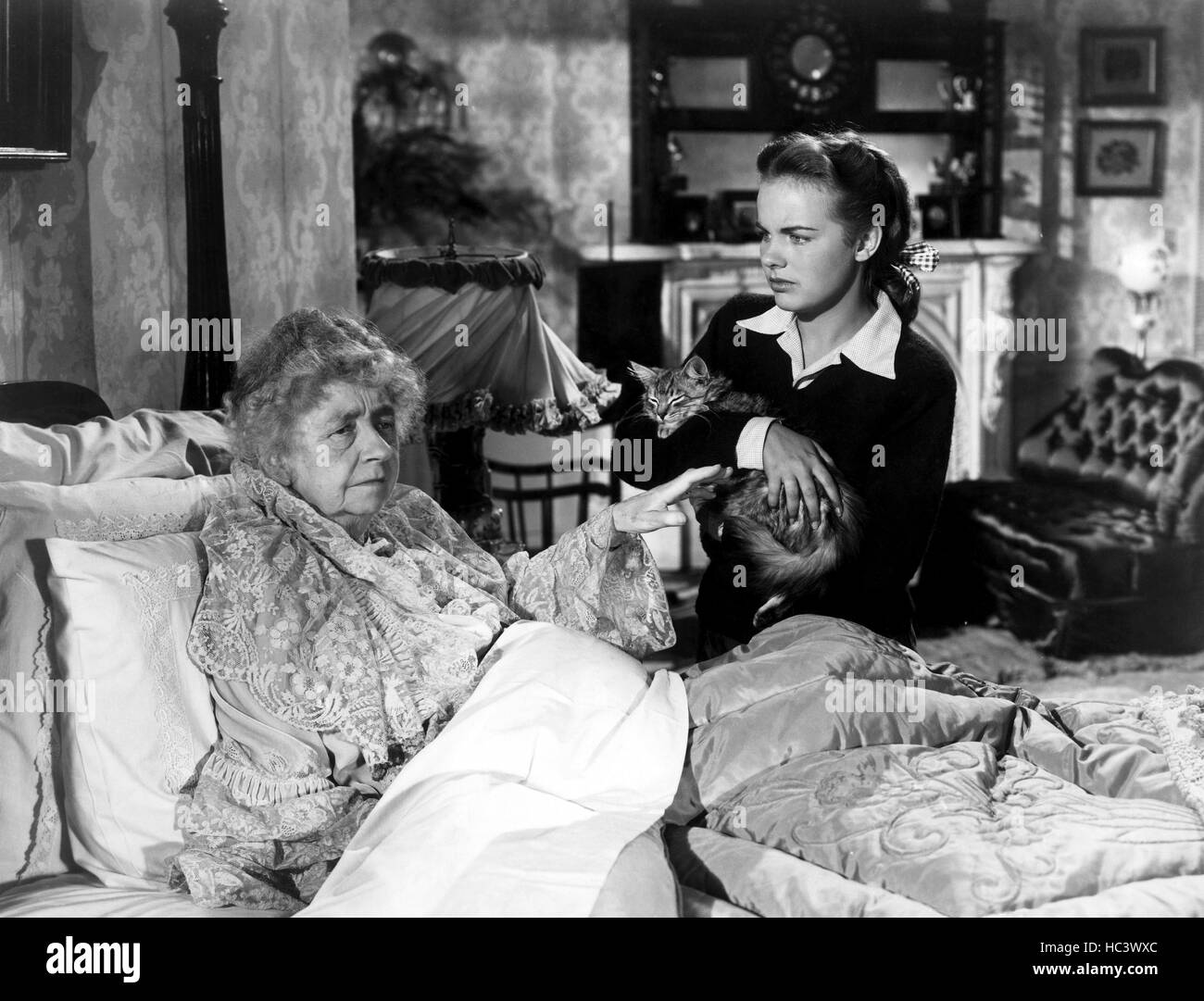 THE RETURN OF OCTOBER, Dame May Whitty, Terry Moore, 1948 Stock Photo ...