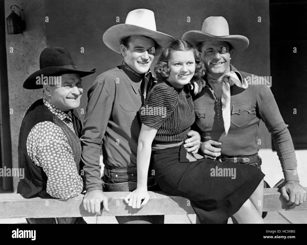 RED RIVER RANGE, from left, Max Terhune, John Wayne, Lorna Gray, (aka ...