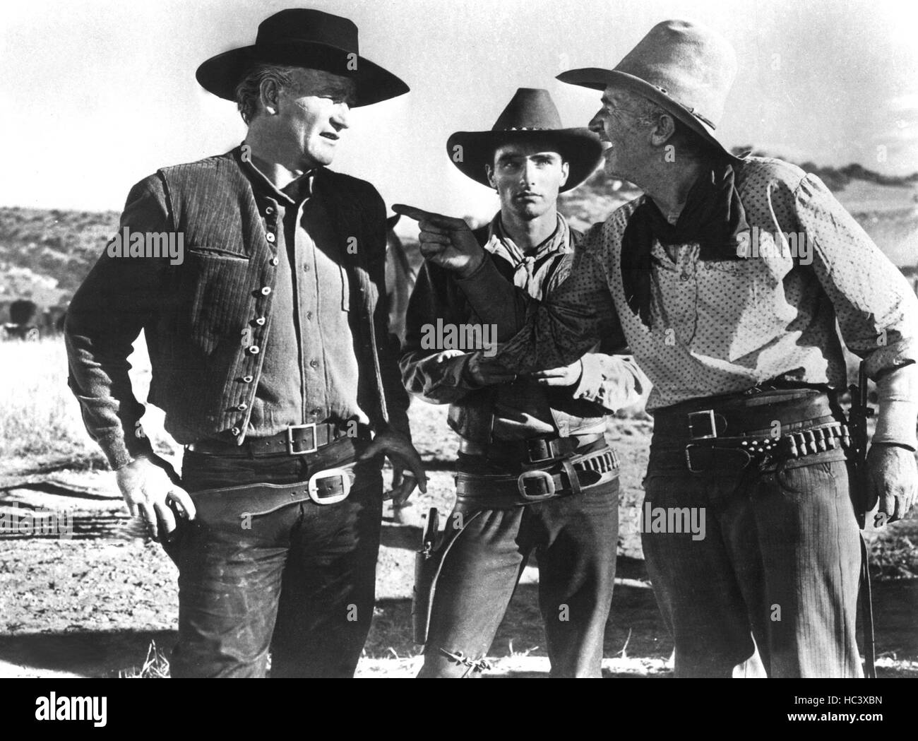 RED RIVER, John Wayne, Montgomery Clift, Walter Brennan, 1948 Stock ...