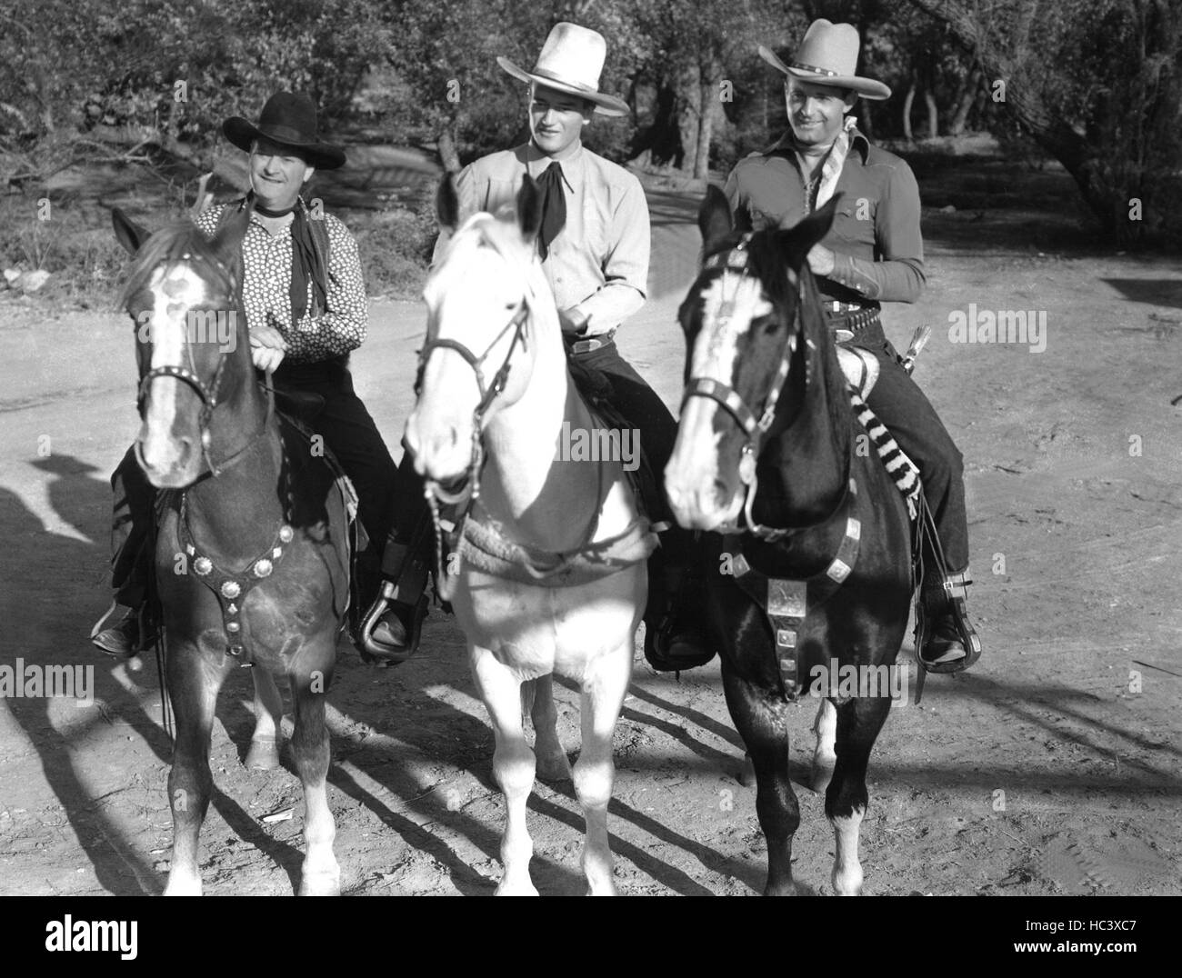 RED RIVER RANGE, Max Terhune, John Wayne, Ray Corrigan, 1938 Stock ...