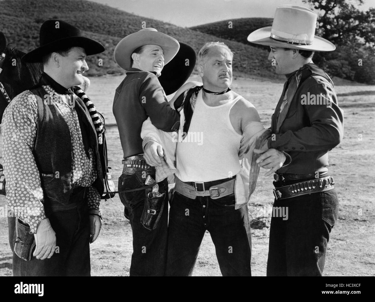 RED RIVER RANGE, from left: Max Terhune, Ray Corrigan, Roger Williams ...