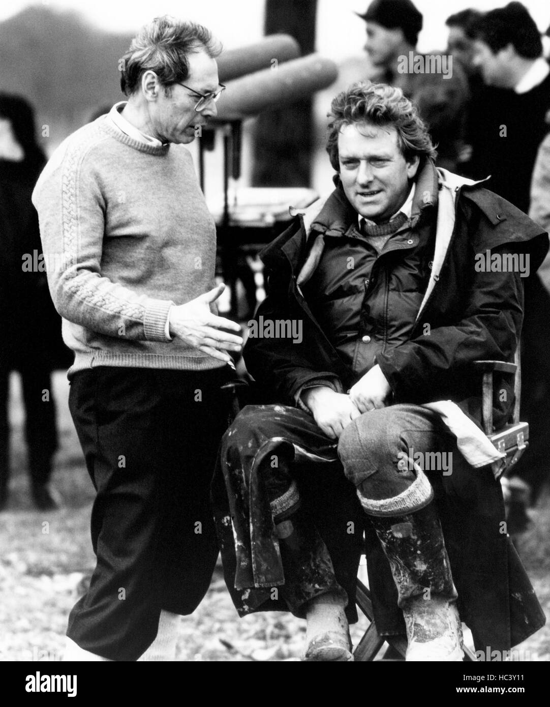 REVOLUTION, producer Irwin Winkler, director Hugh Hudson, on location ...