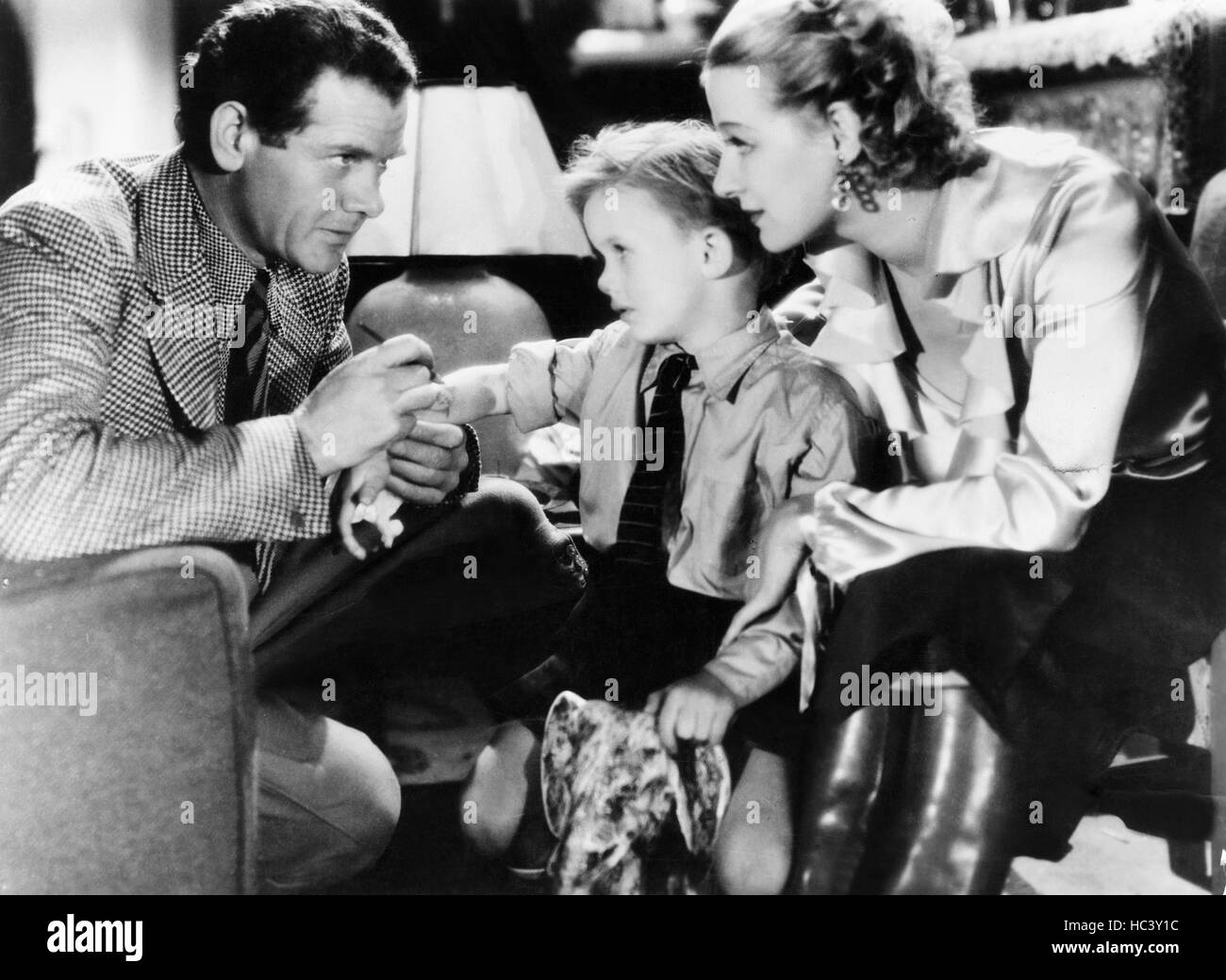 RED WAGON, from left: Charles Bickford, Jimmy Hanley, Greta Nissen ...