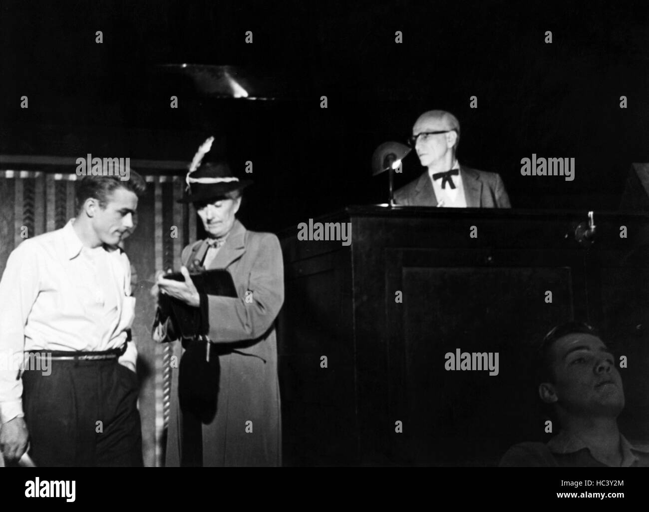 REBEL WITHOUT A CAUSE, from left, James Dean, Almira Sessions, Ian ...