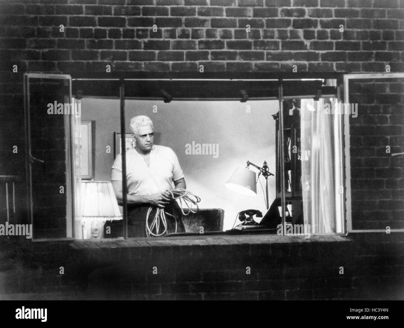 REAR WINDOW, Raymond Burr, 1954 Stock Photo - Alamy