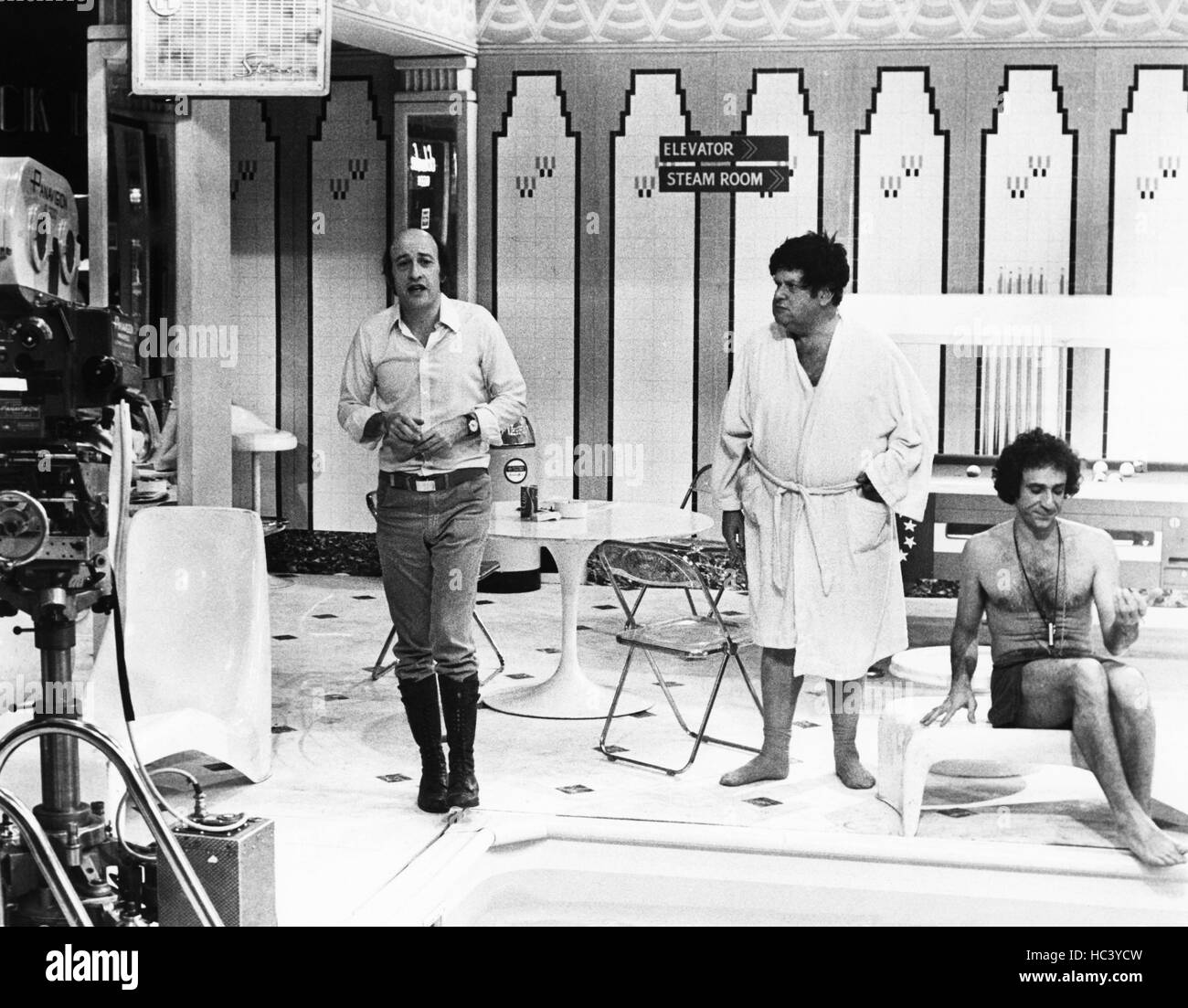 THE RITZ, from left: director Richard Lester, Jack Weston, F. Murray ...