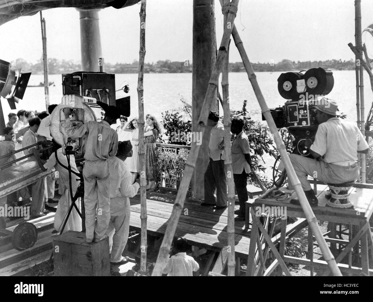 THE RIVER, director Jean Renoir on set, 1951 Stock Photo - Alamy