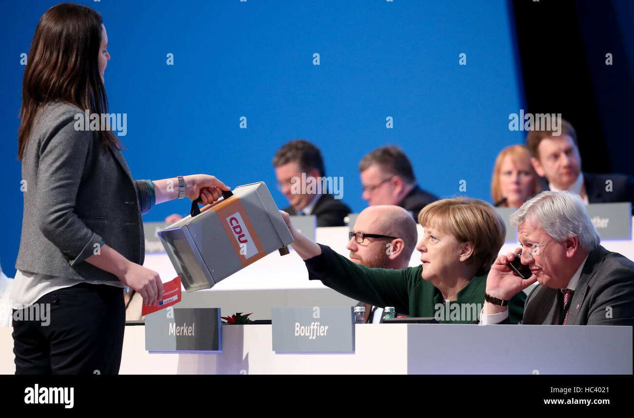 Essen, Germany. 7th Dec, 2016. German Chancellor Angela Merkel (CDU ...