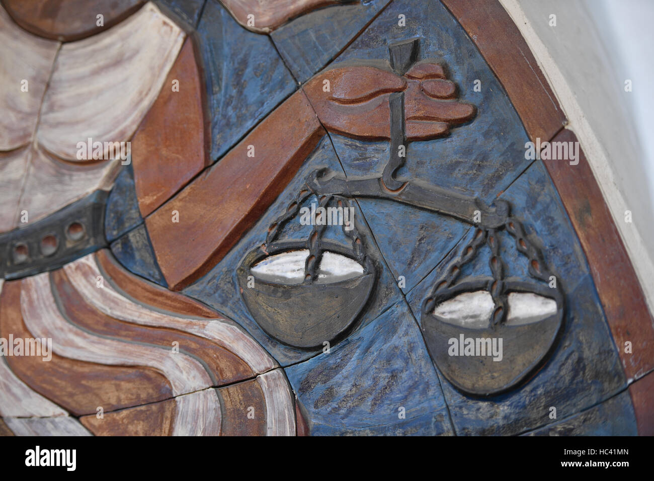 Justitia roman goddess justice symbols hi-res stock photography and ...