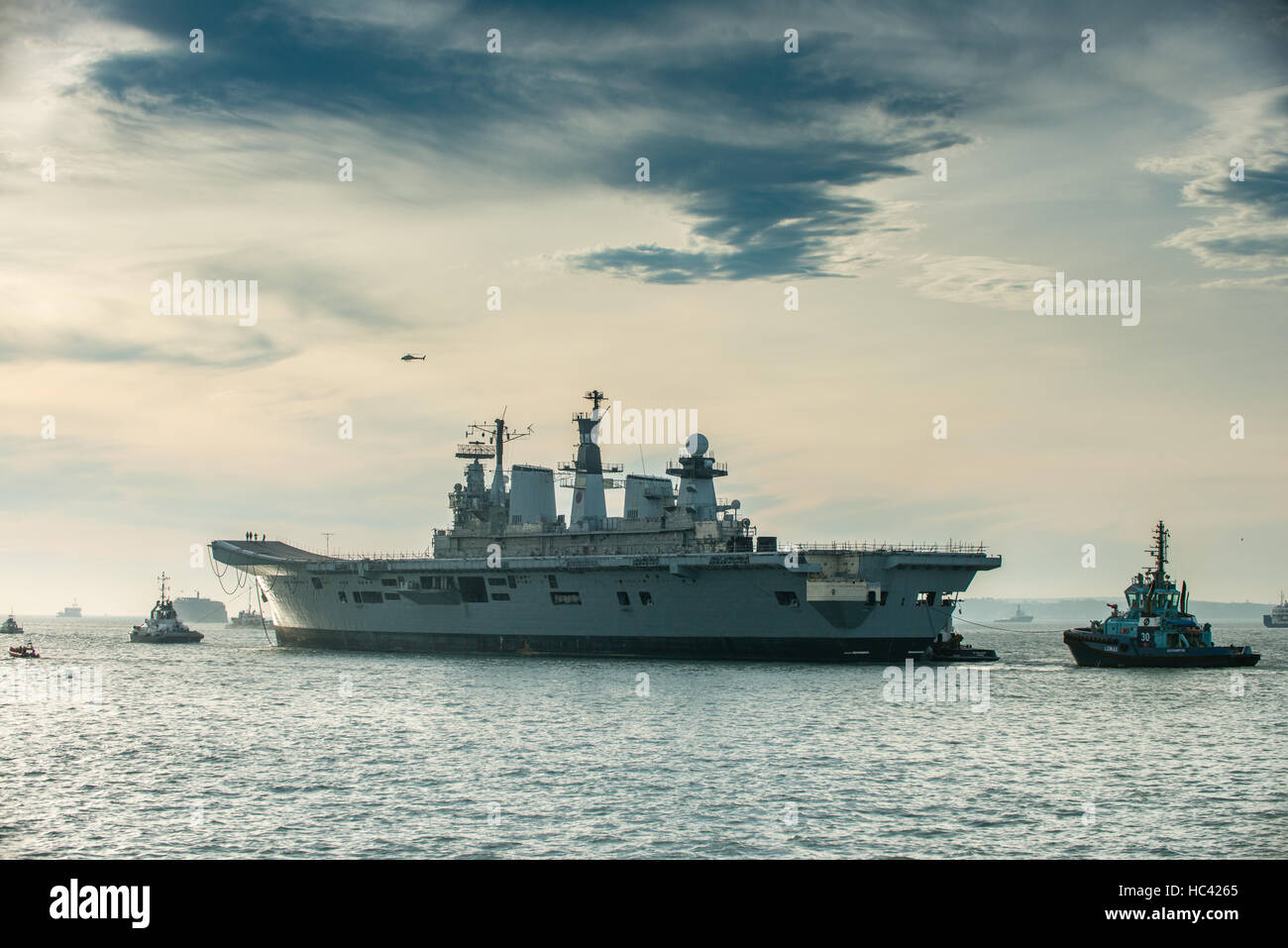 Portsmouth, Hampshire, 7 December 2016, Veteran Aircraft Carrier, Ex ...