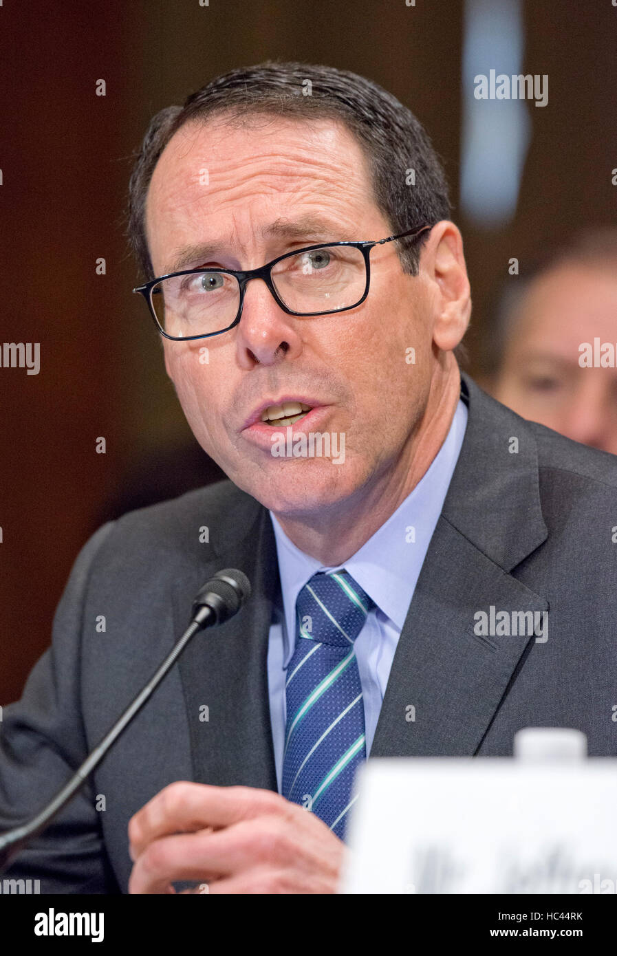 Washington DC, USA. 7th December, 2016. Randall Stephenson, Chairman ...
