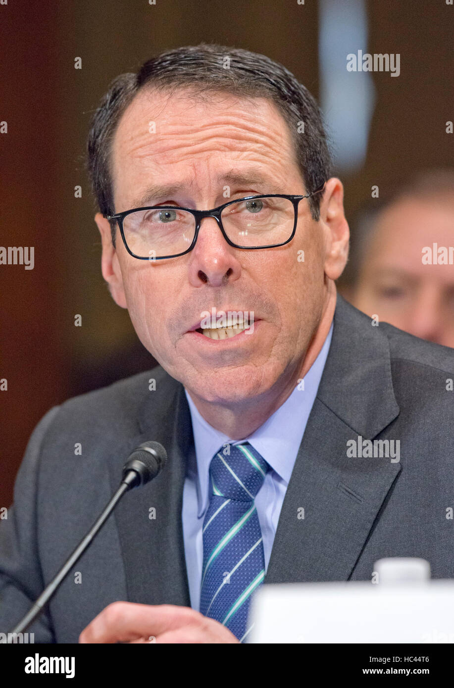 Washington DC, USA. 7th December, 2016. Randall Stephenson, Chairman ...