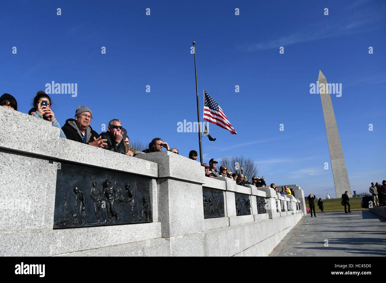 Washington, DC, USA. 7th Dec, 2016. People attend the 75th anniversary ...