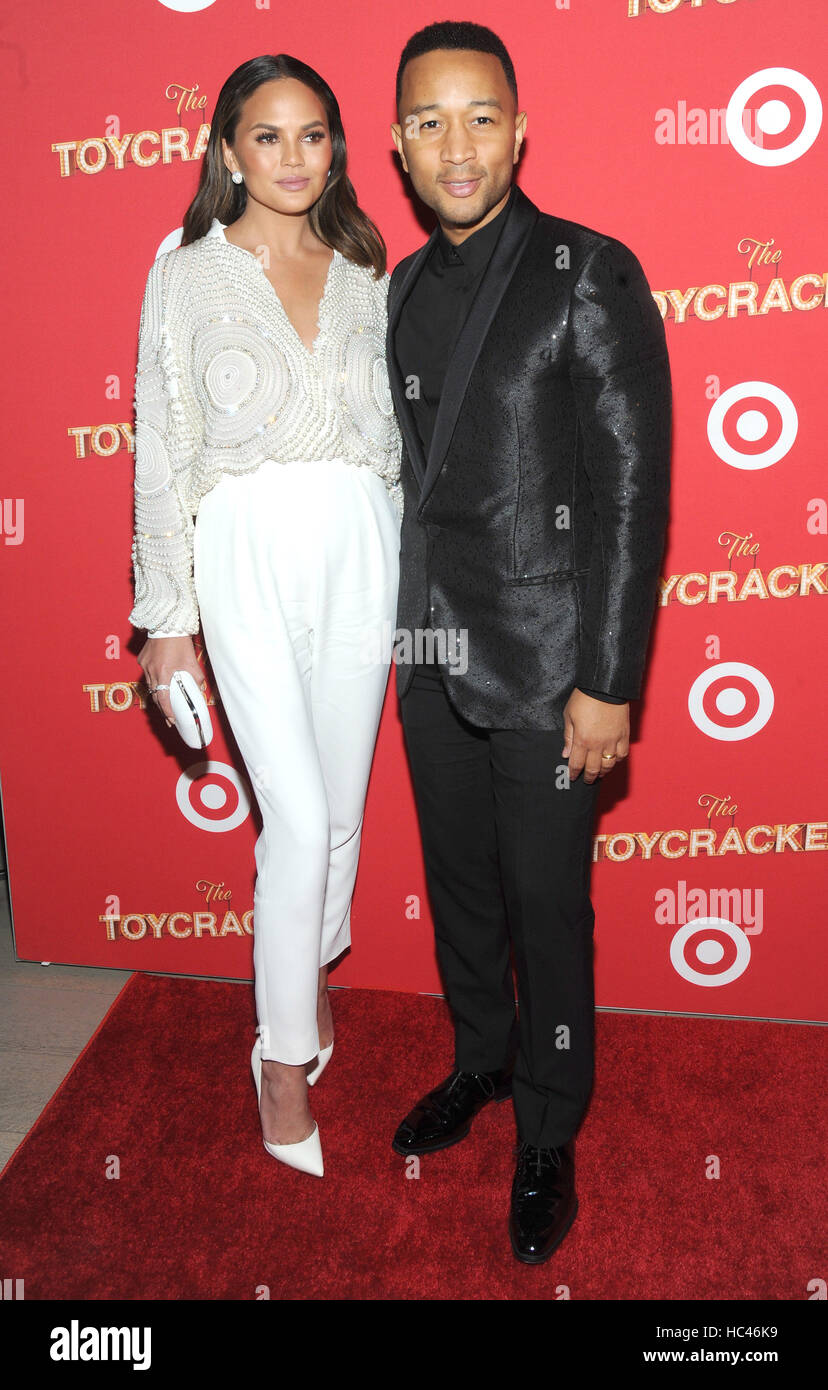 New York, NY, USA. 07th Dec, 2016. Chrissy Teigen and John Legend ...
