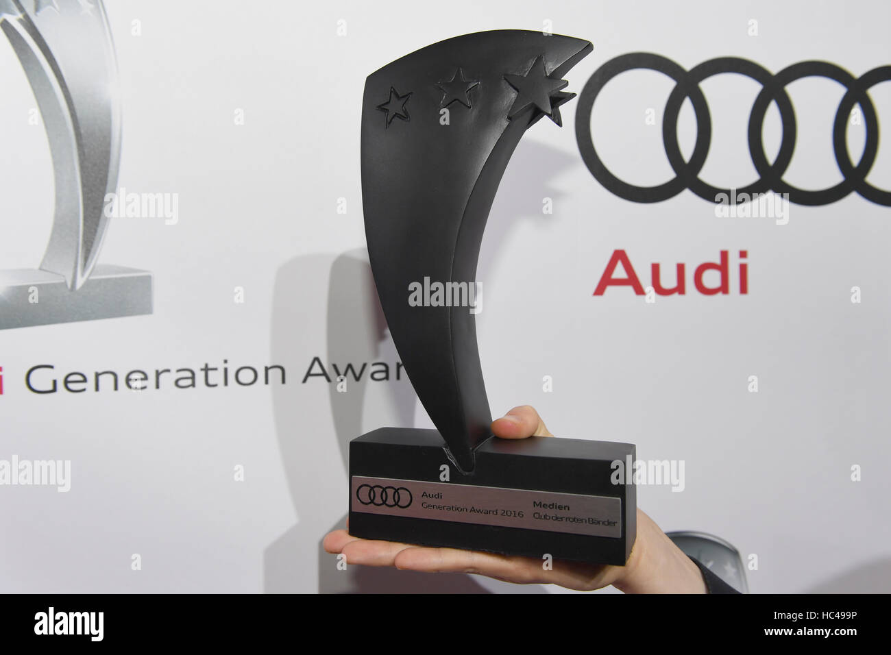 An Audi Generation Award pictured at the Audi Generation Awards at Bayerischer Hof in Munich ...