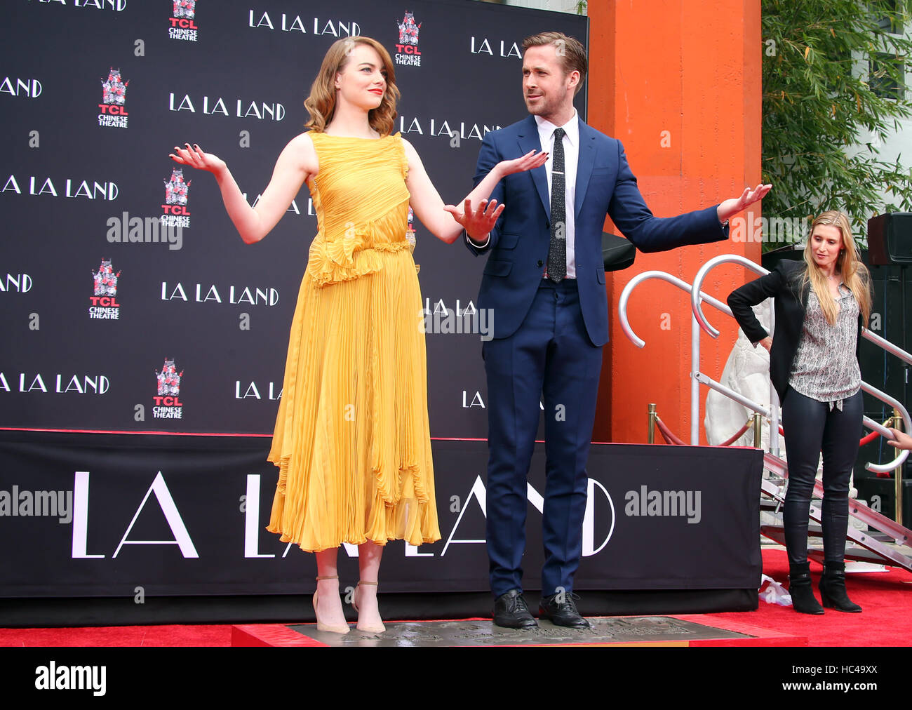 Hollywood CA 07th Dec 2016 Emma Stone Ryan Gosling At Ryan