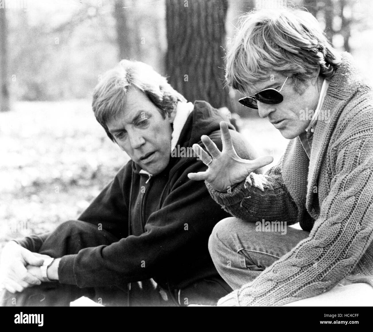 ORDINARY PEOPLE, from left, Donald Sutherland, director Robert Redford ...