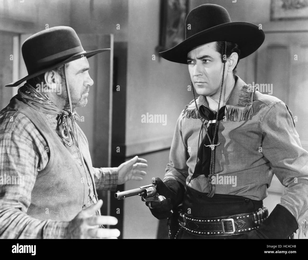 THE OREGON TRAIL, from left, Jack C. Smith, Johnny Mack Brown, 1939 ...