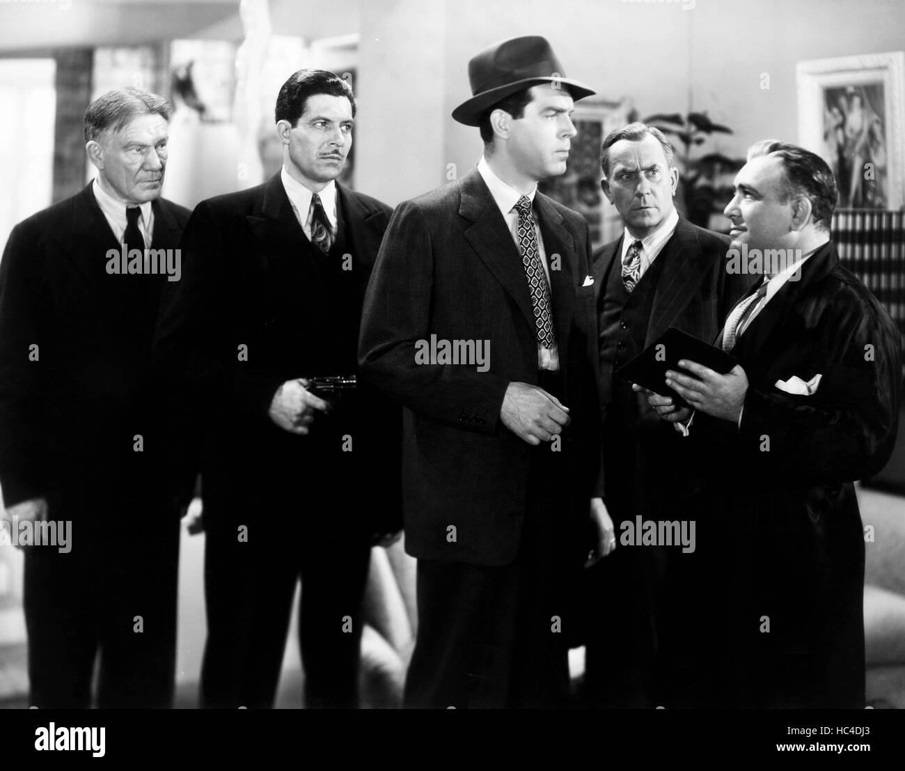 PARDON MY PAST, from left, Frank Moran, Hugh Prosser, Fred MacMurray ...