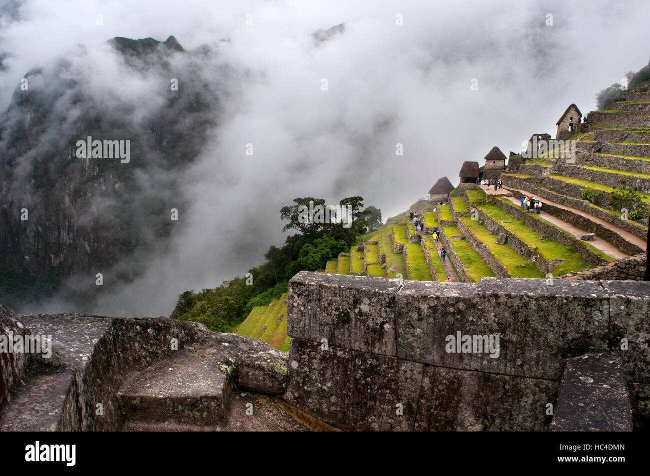 Terraces inside the archaeological complex of Machu Picchu. Machu ...