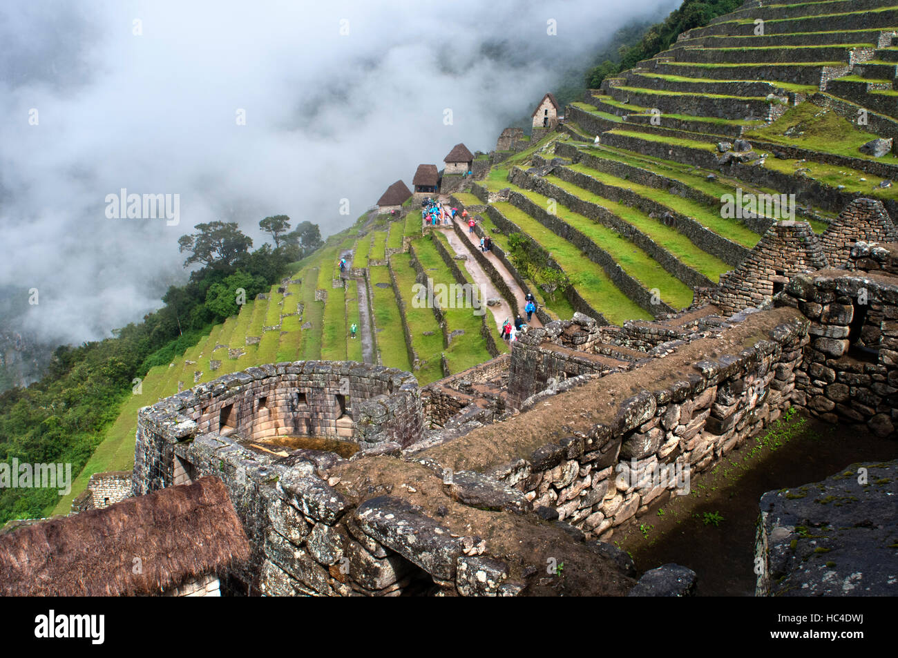 Terraces inside the archaeological complex of Machu Picchu. Machu ...