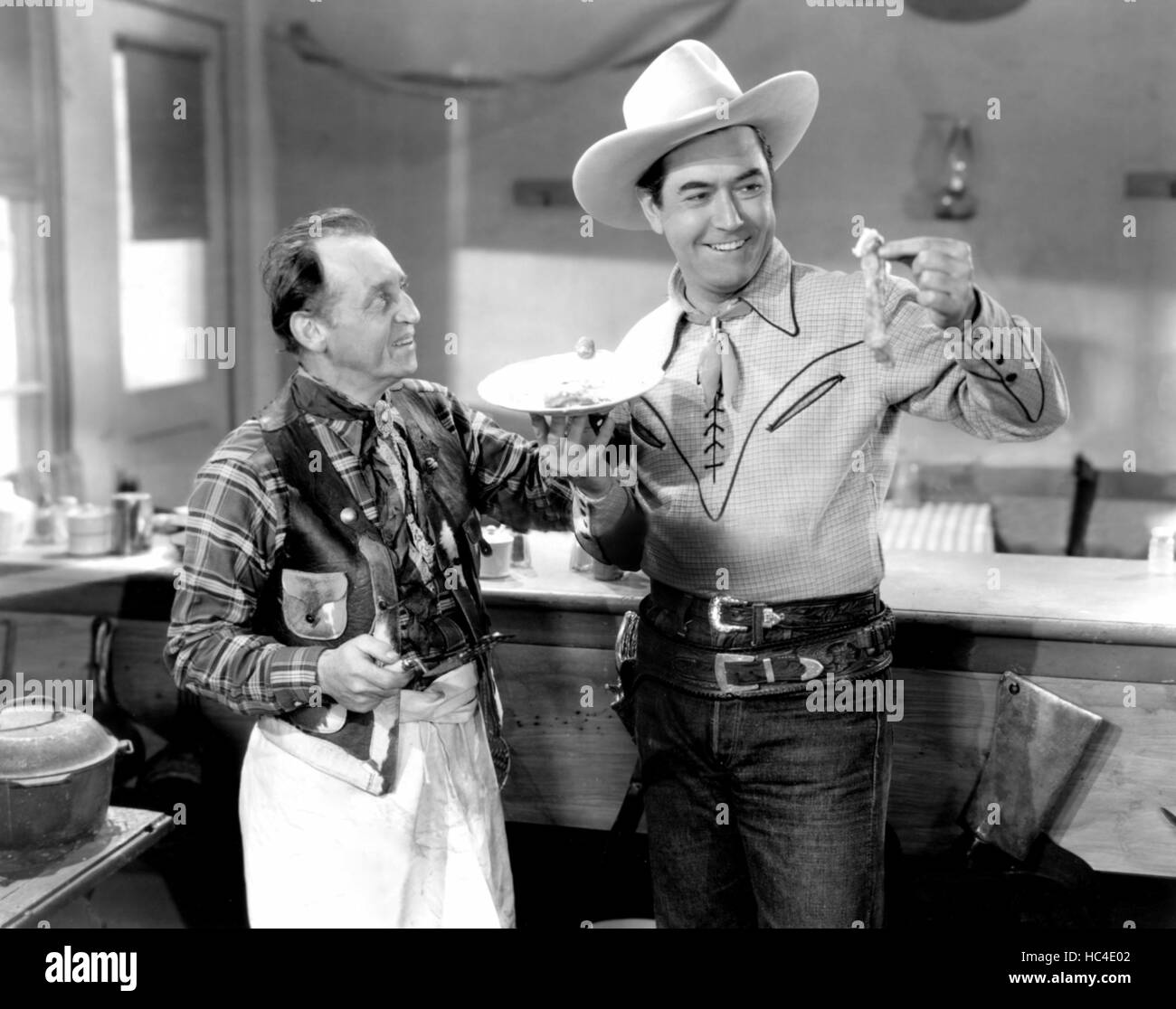 PARTNERS OF THE TRAIL, Raymond Hatton, Johnny Mack Brown, 1944 Stock ...