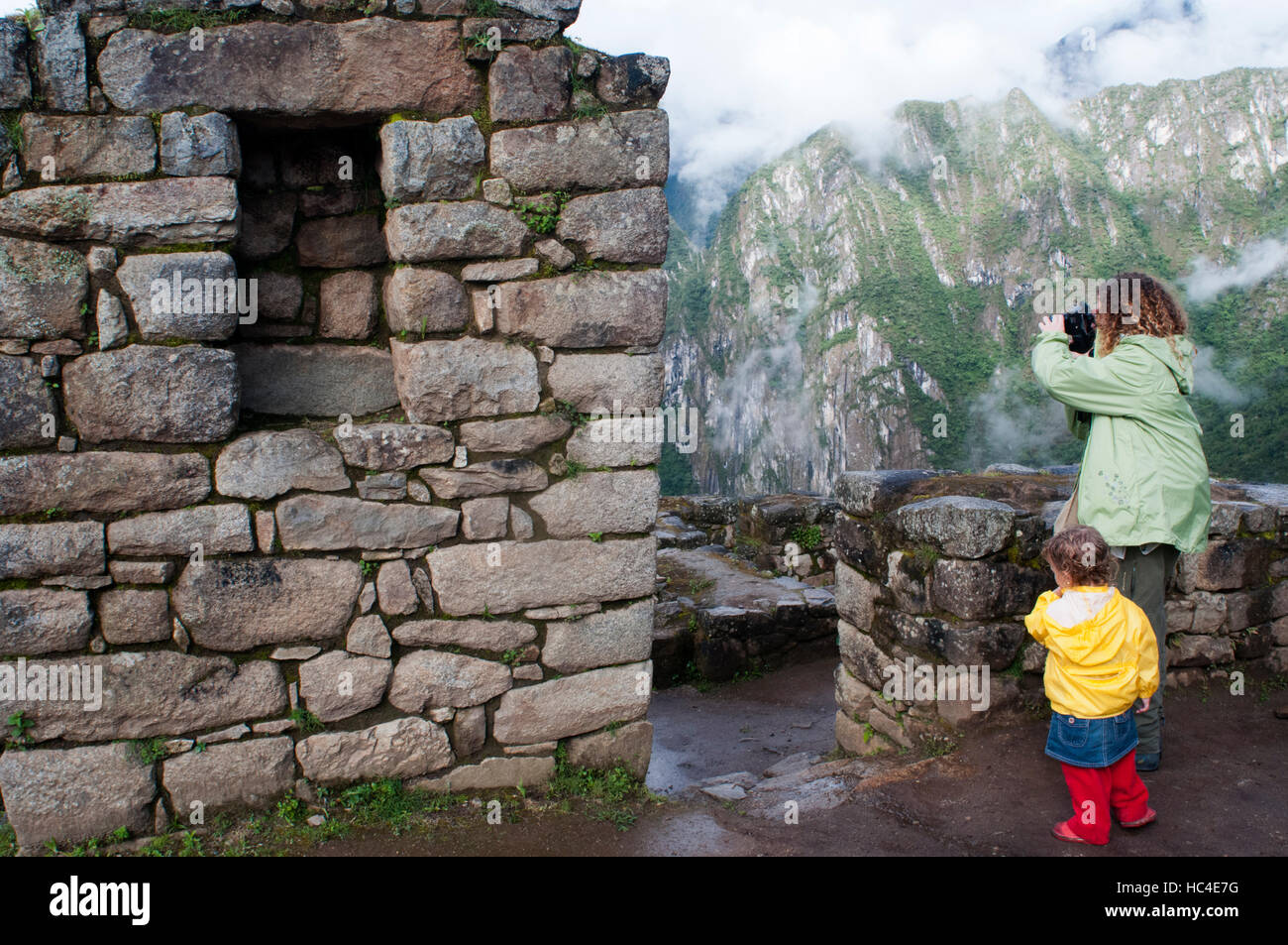 Inside the archaeological complex of Machu Picchu. Machu Picchu is a ...