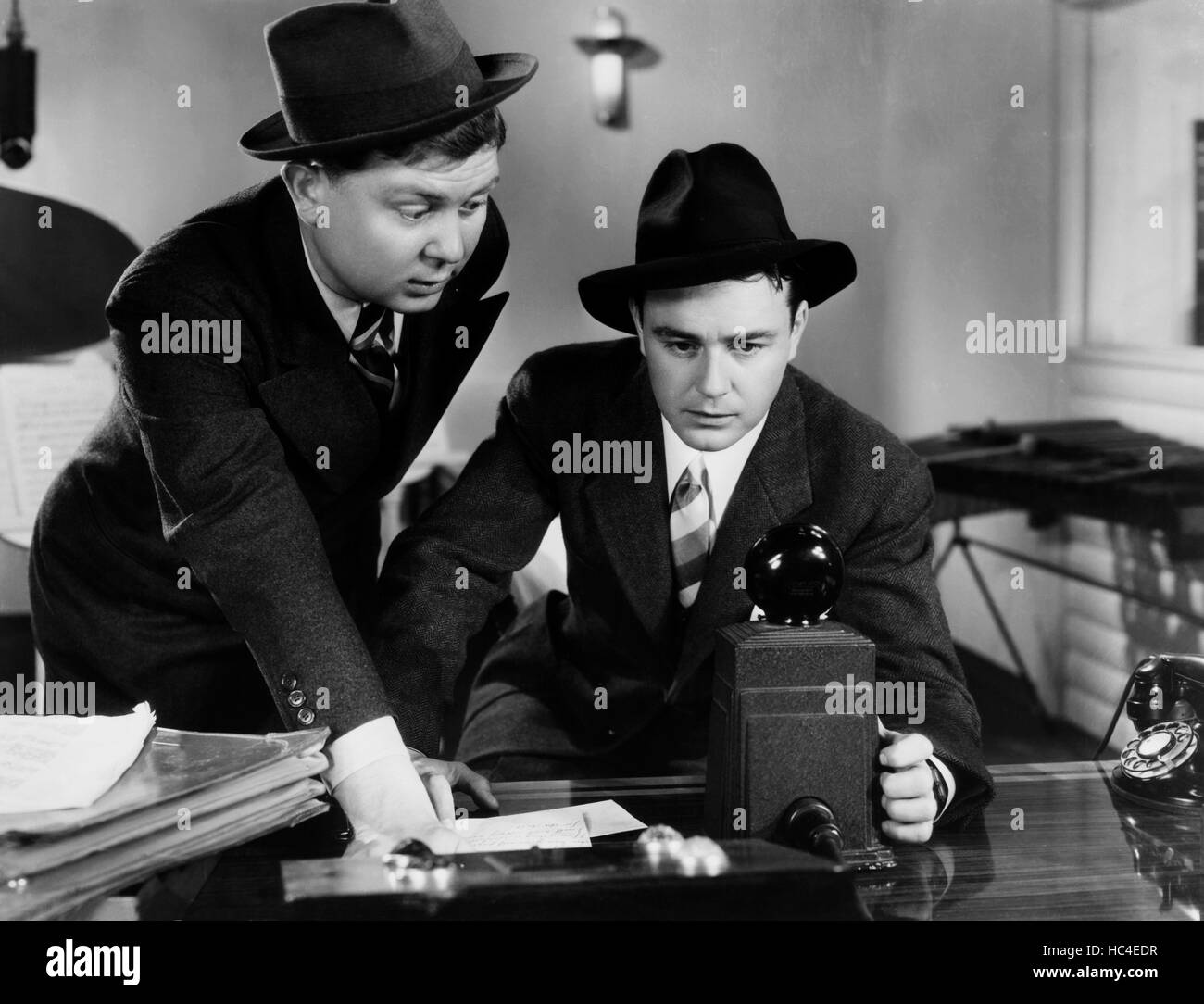 PANIC ON THE AIR, from left: Benny Baker, Lew Ayres, 1936 Stock Photo - Alamy