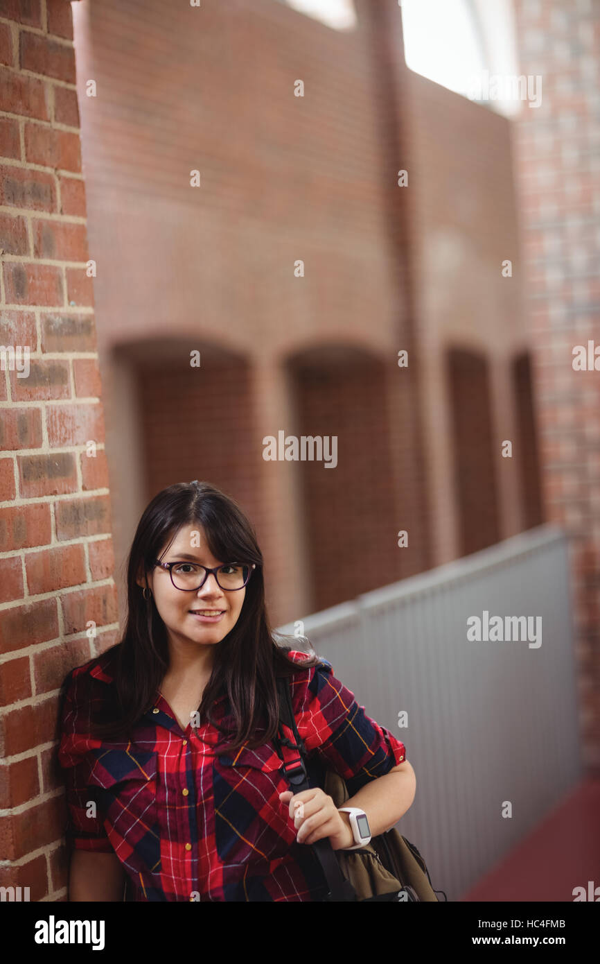 Female student standing hi-res stock photography and images - Alamy