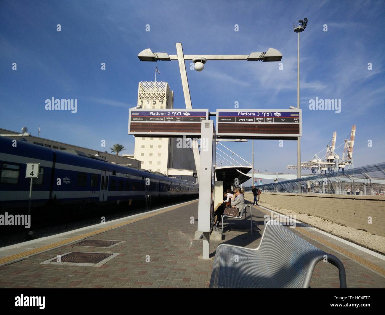 Israel, Haifa, Center-Hashmona Train Station Stock Photo - Alamy