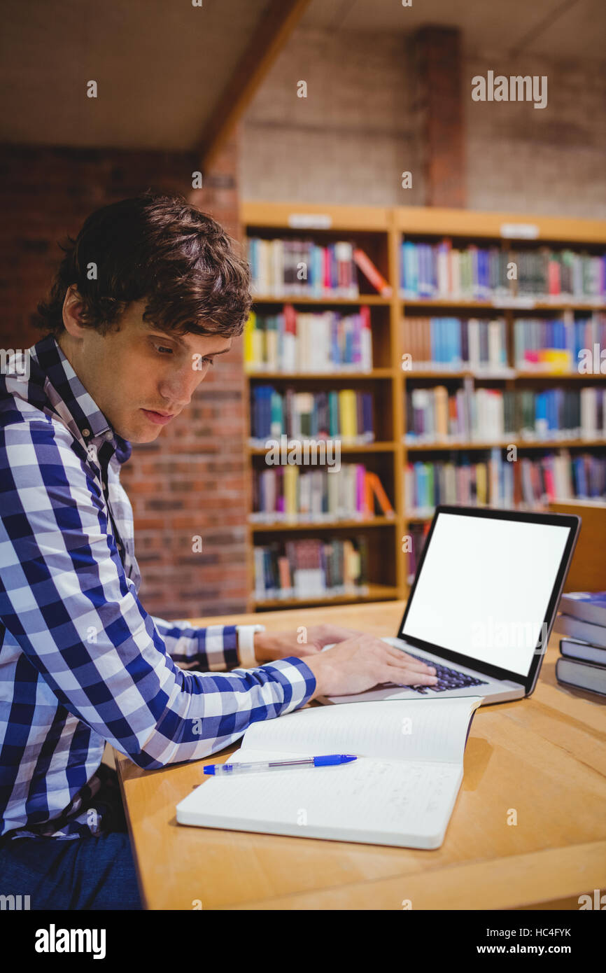 Student pen laptop hi-res stock photography and images - Alamy