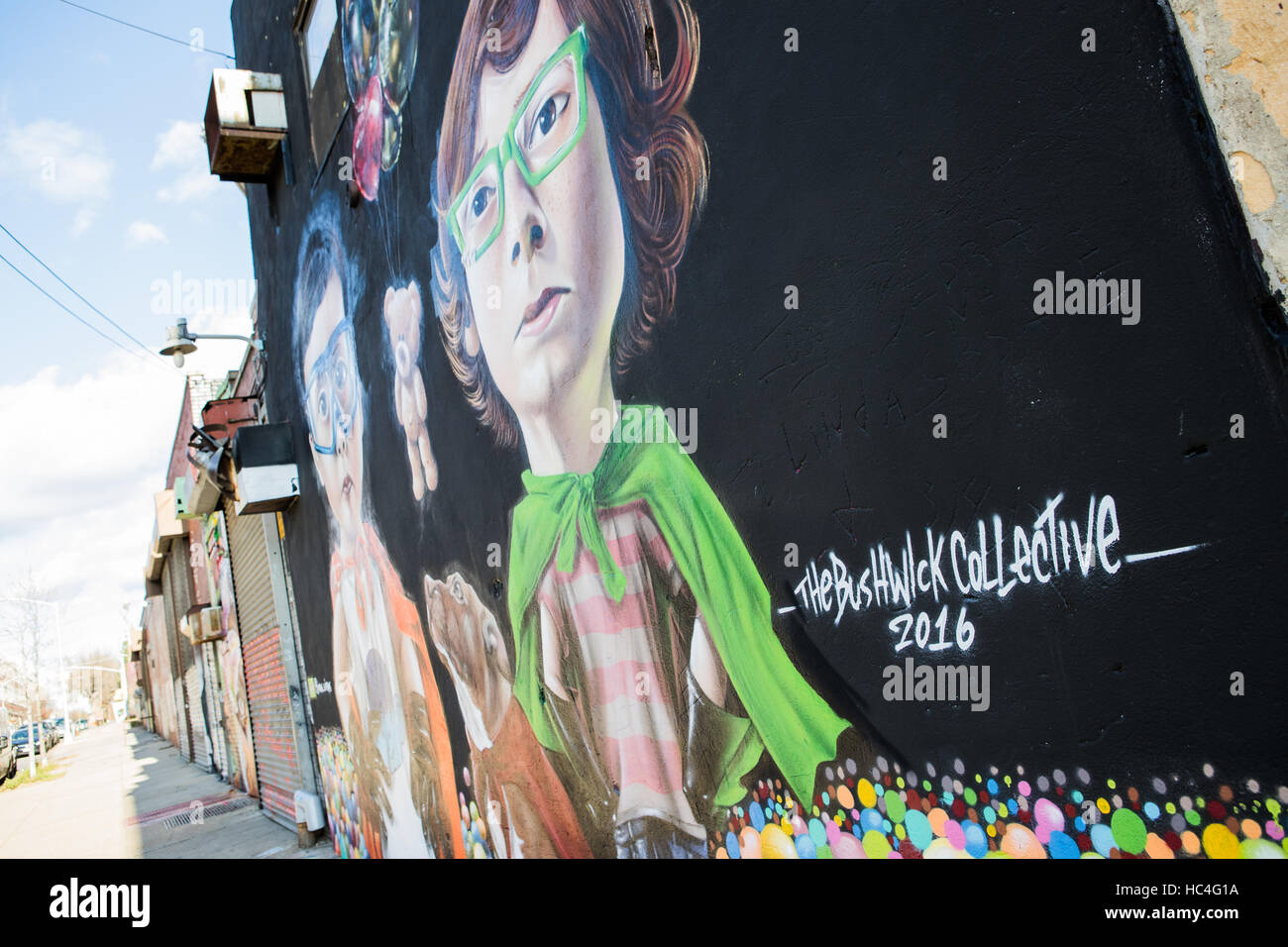 Street Art in Bushwick, Brooklyn. New York, USA. All art by The ...