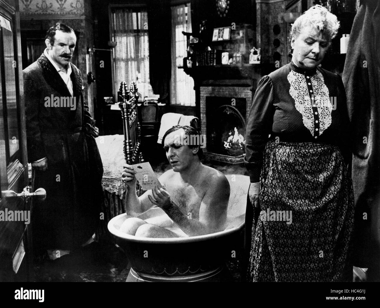 PRIVATE LIFE OF SHERLOCK HOLMES, Colin Blakely, Robert Stephens, Irene Handl, 1970 Stock Photo ...