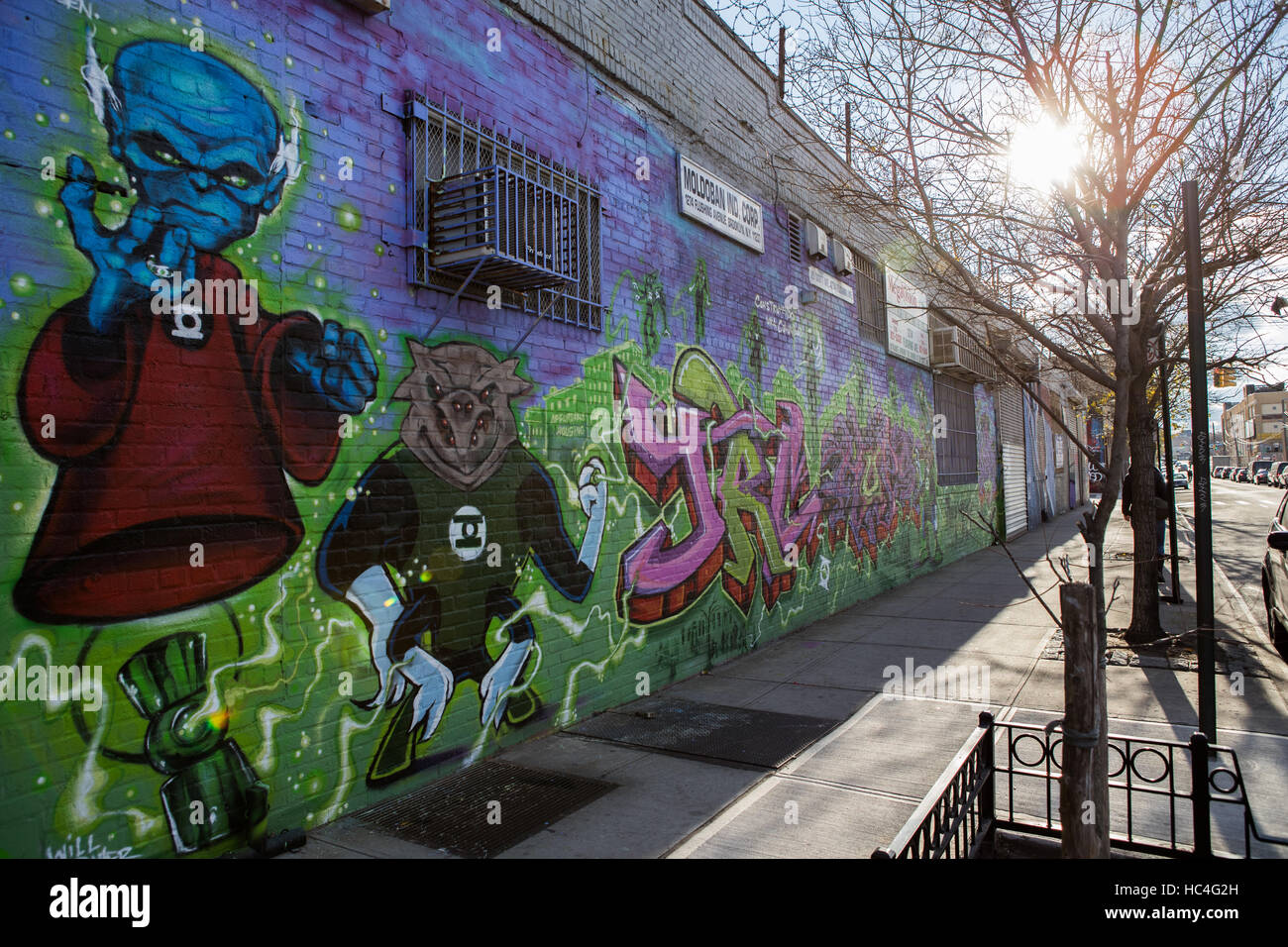 Street Art in Bushwick, Brooklyn. New York, USA. All art by The ...