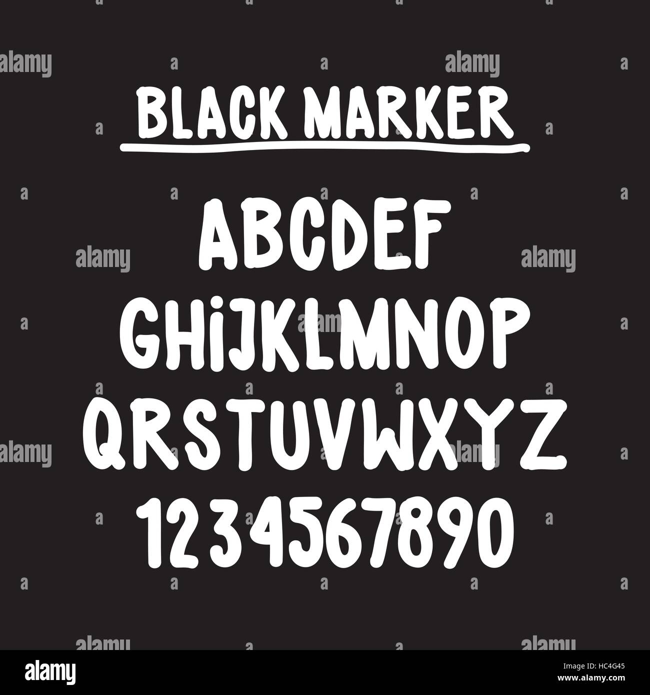 Graffiti marker font number alphabet hi-res stock photography and ...