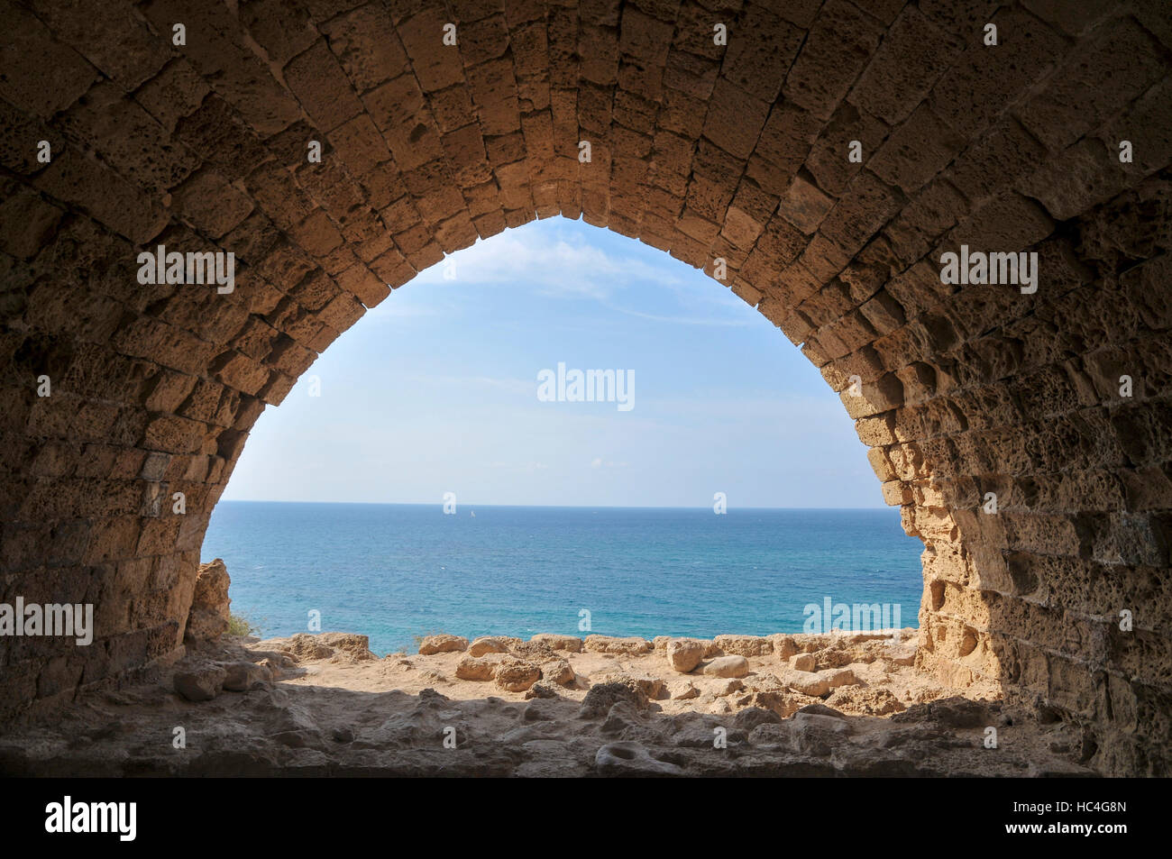 The remains of the old fort of Apolonia, AKA Arsuf, Apollonia is an ...