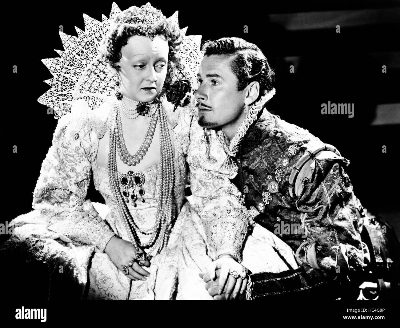 THE PRIVATE LIVES OF ELIZABETH AND ESSEX, from left: Bette Davis as ...