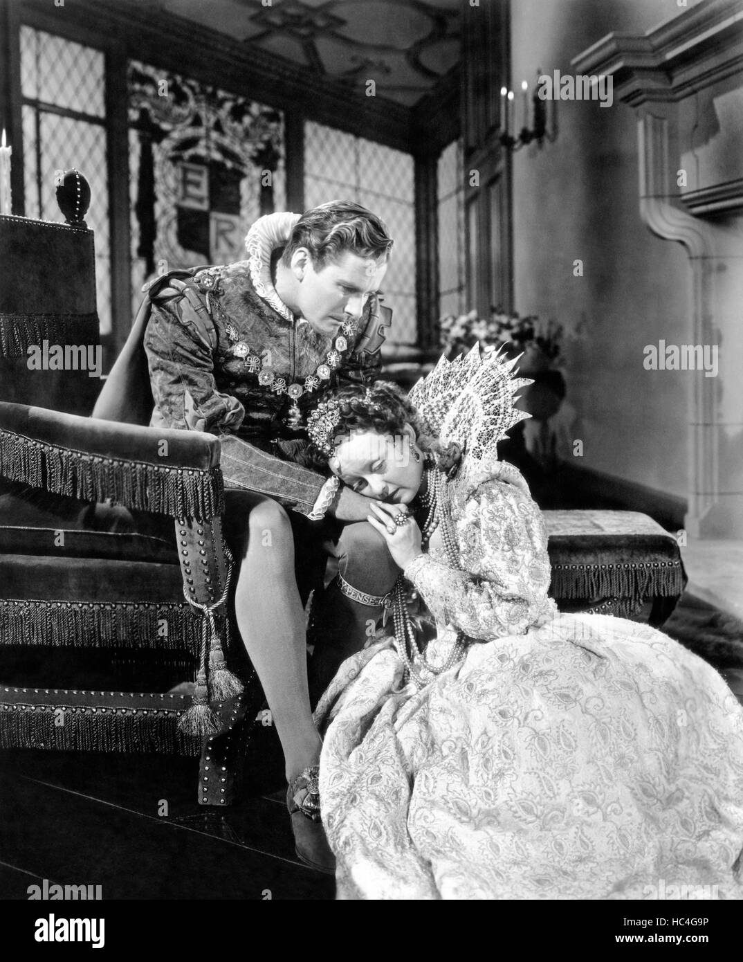 THE PRIVATE LIVES OF ELIZABETH AND ESSEX, from left: Errol Flynn, Bette ...