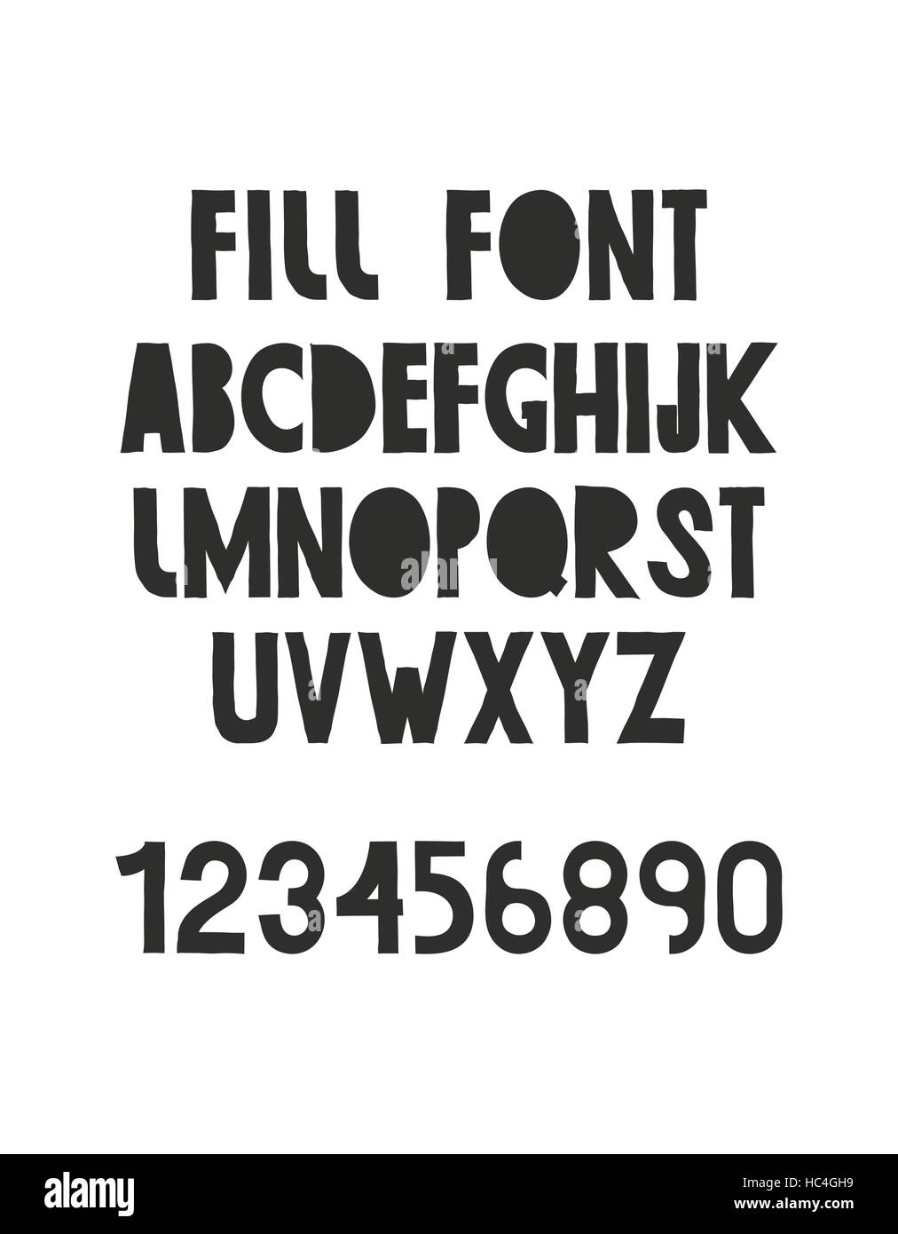 Black solid alphabet hi-res stock photography and images - Alamy