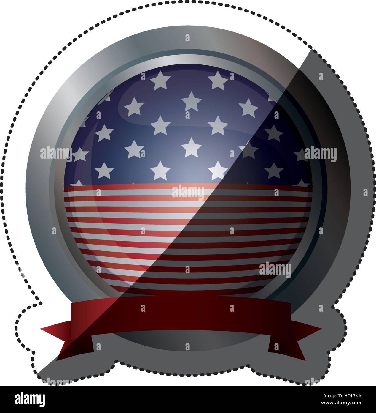 Usa flag inside button icon. United nation us country and american ...