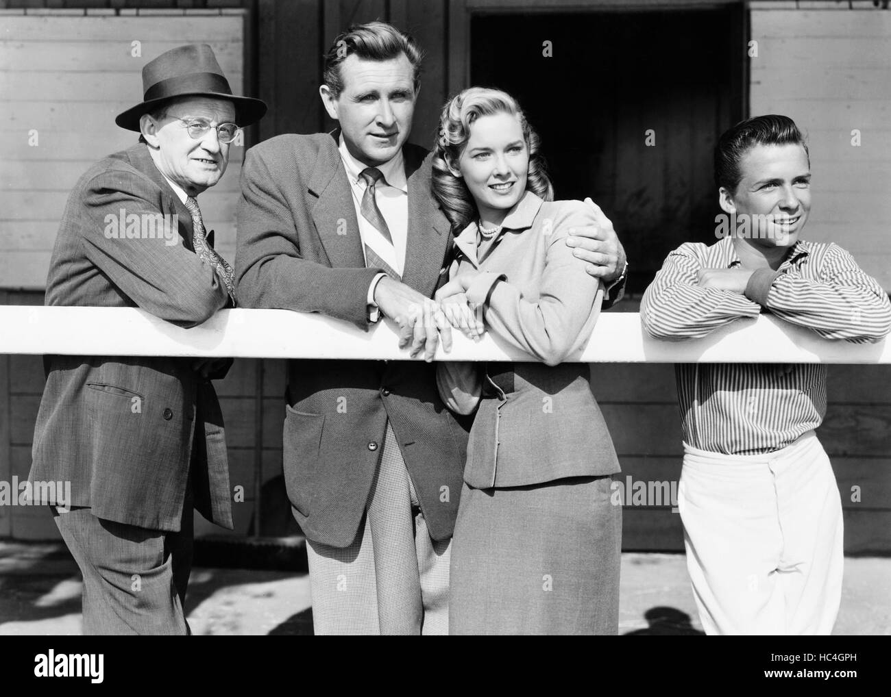 PRIDE OF THE BLUE GRASS, from left: Arthur Shields, Lloyd Bridges, Vera ...