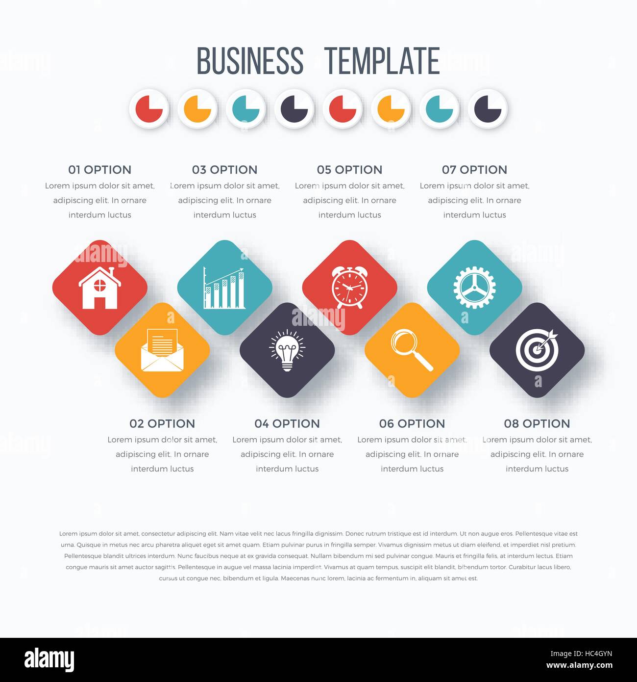 Vector square infographics with icons Stock Vector Image & Art - Alamy